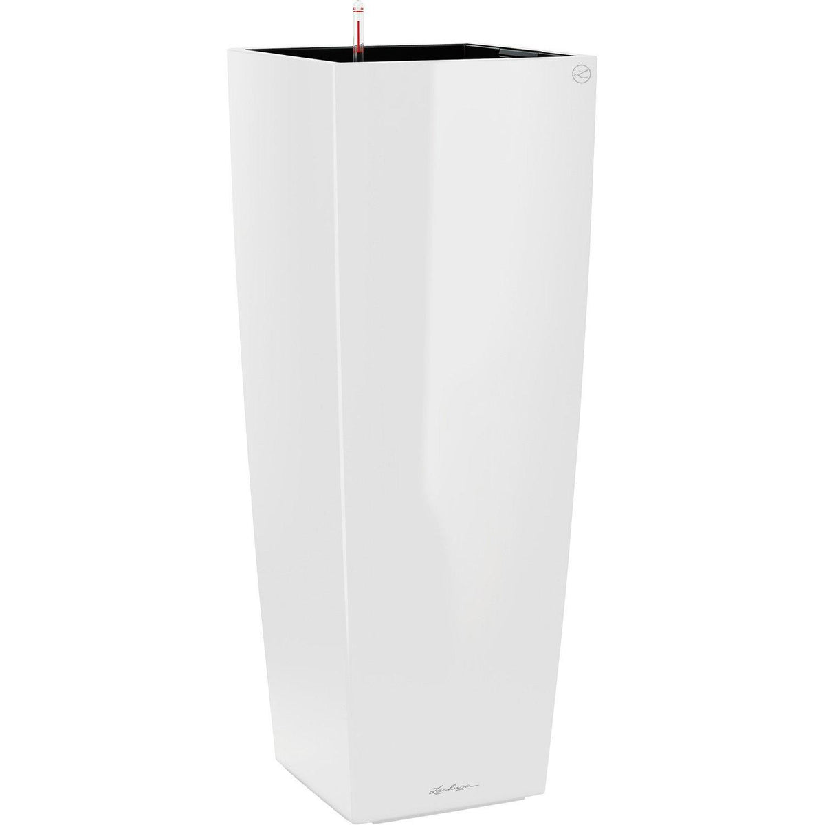 CUBICO ALTO planter, 40x40/105 cm, white – Kingplanters